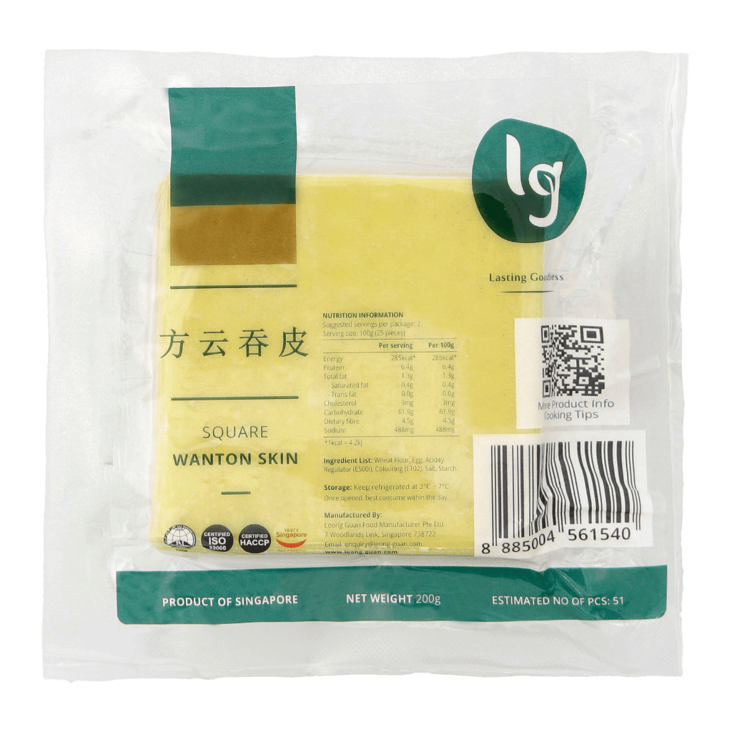 [LG Foods] LG Square Wanton Skin (200g) 方云吞皮 | Shopee Singapore