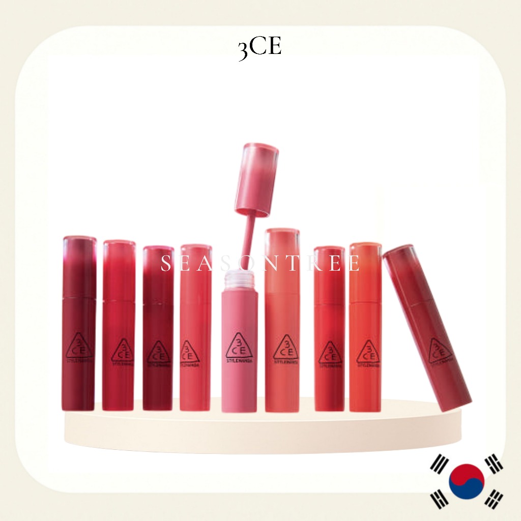 [3CE] Lazy Pop Lip Stain 4.5g + Mini Hazy Lip 9 Colors｜Vivid Color ...