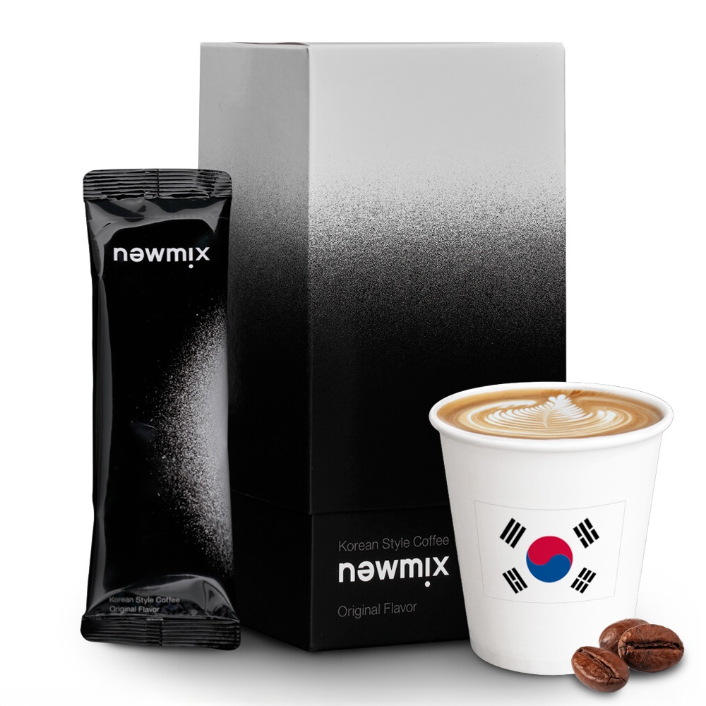 newmix Korean Instant Coffee Sticks Premium 10 Sticks Korean Mix Coffee ...