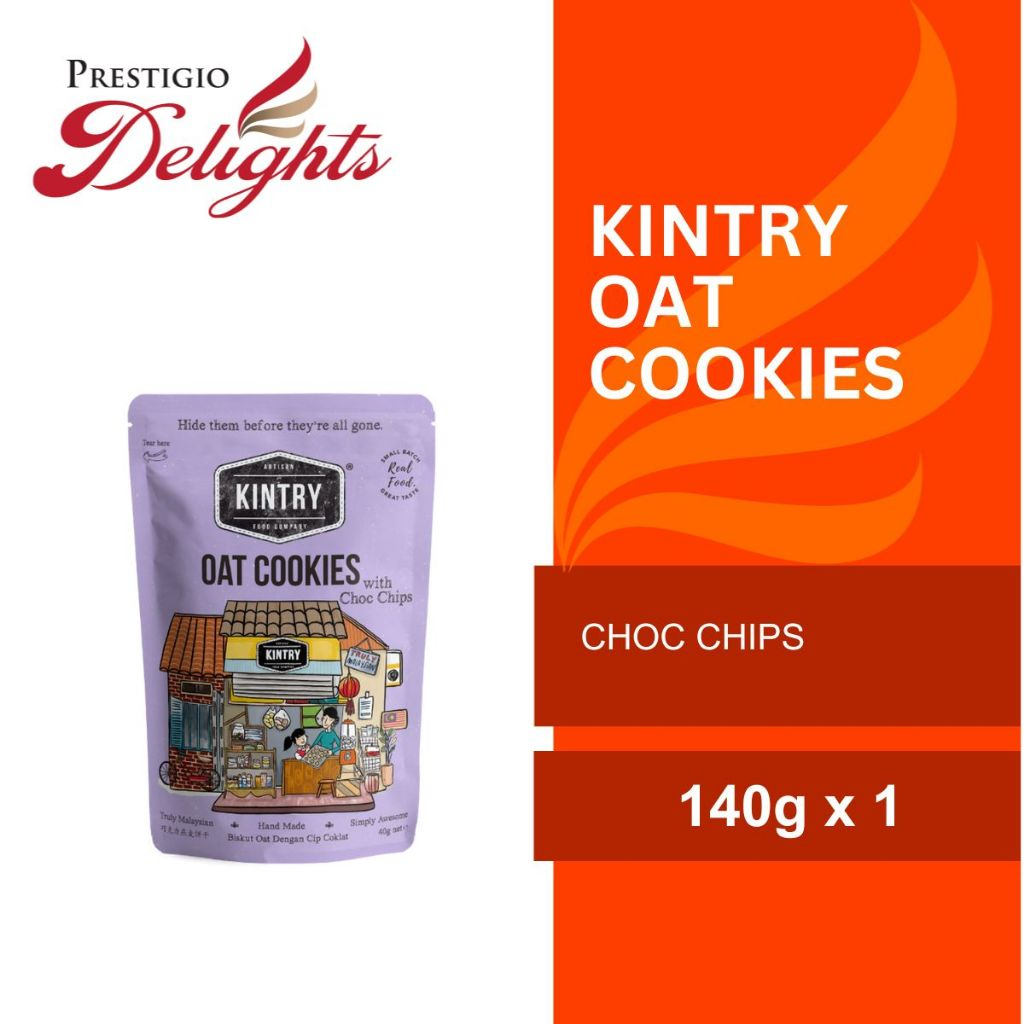 Kintry Oat Cookies With Choc Chips 140g | Shopee Singapore