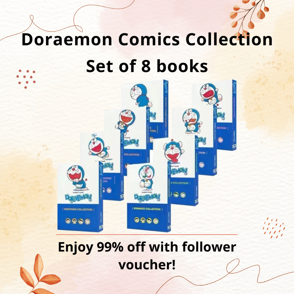 Doraemon Comics Collection by Fujiko F Fujio (8 Books Comic Set ...