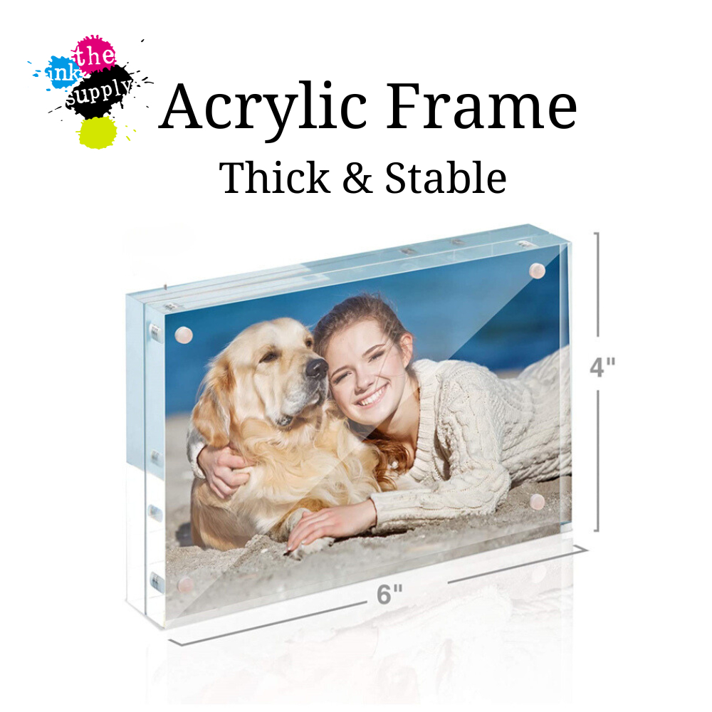 Acrylic Photo Frame – Extra-Thick Base in 4R, 5R, and 6R Sizes, Ideal ...