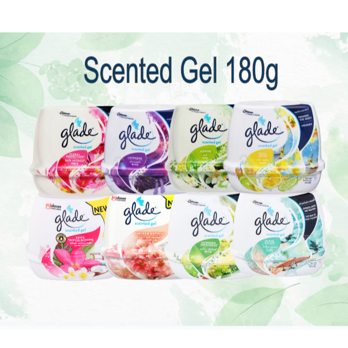 GLADE Scented Gel 180g - Lavender / Lemon / Ocean / Sakura / Floral ...