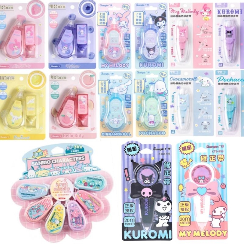 🇸🇬[SG Ready Stock] Correction Tape Kuromi My Melody Hello Kitty ...