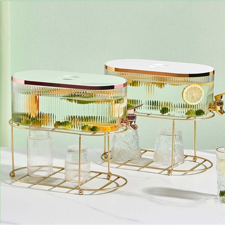 Drink Dispenser Stand Basket - Stylish Beverage Dispenser Stand for ...