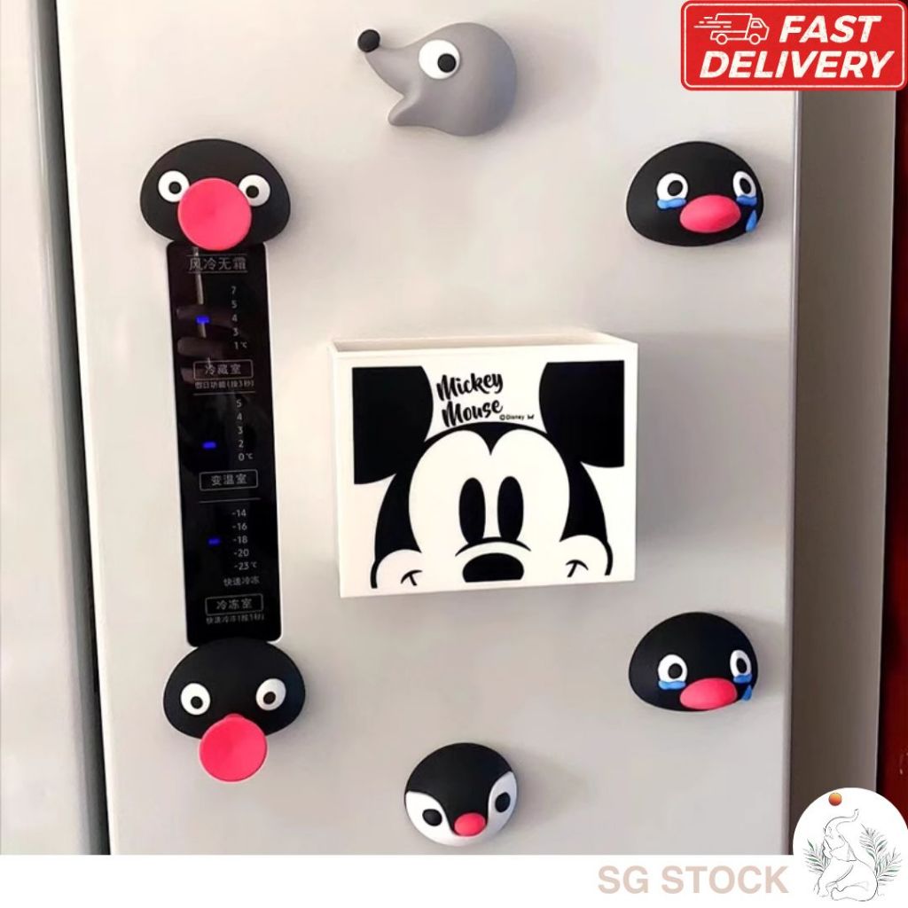 [SG] Good Quality Pingu Magnets Penguin Family 3D Fridge Magnets ...