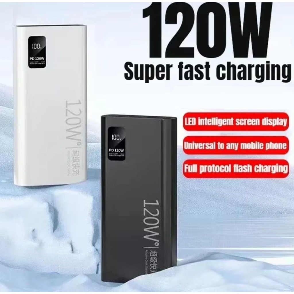 [SG] 120W 50,000mAh Ultra-Fast Charging Power Bank – Portable Battery ...