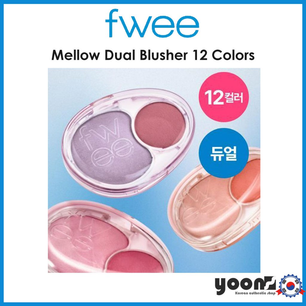 [fwee] Mellow Dual Blusher 12 Colors_From Korea | Shopee Singapore