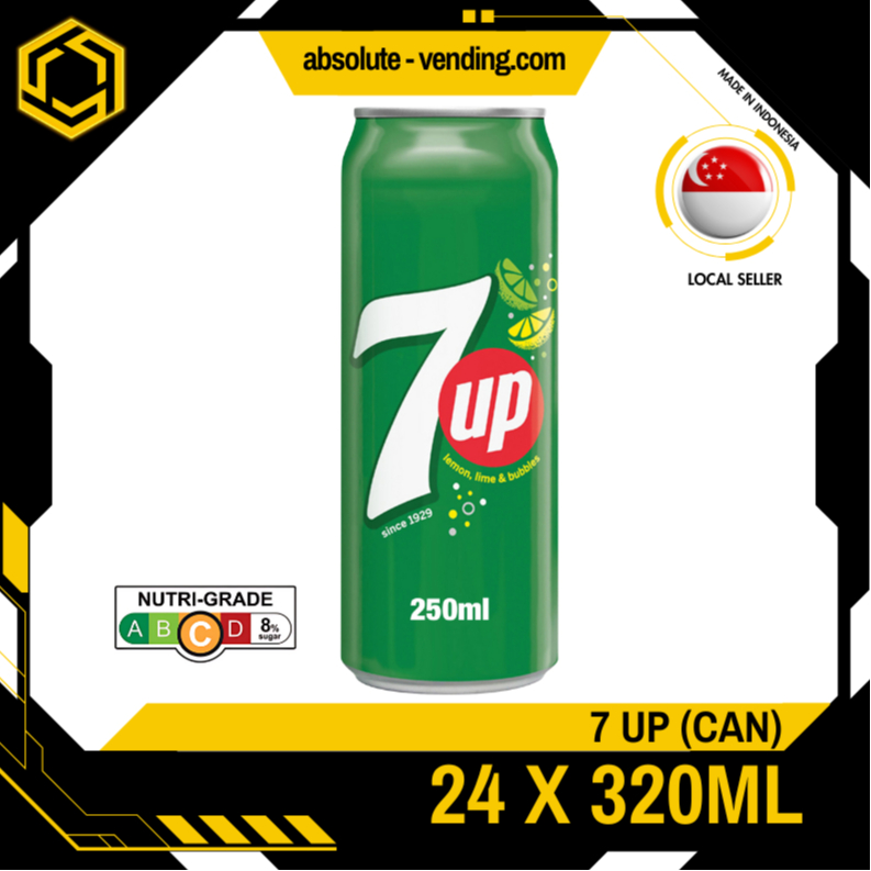 7UP 320ML X 24 (CAN) Carbonated Drinks | Shopee Singapore