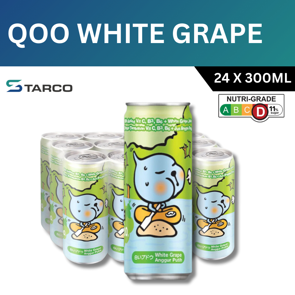 [STARCOGROUP] Qoo White Grape (24 Cans x 300ML) | Shopee Singapore