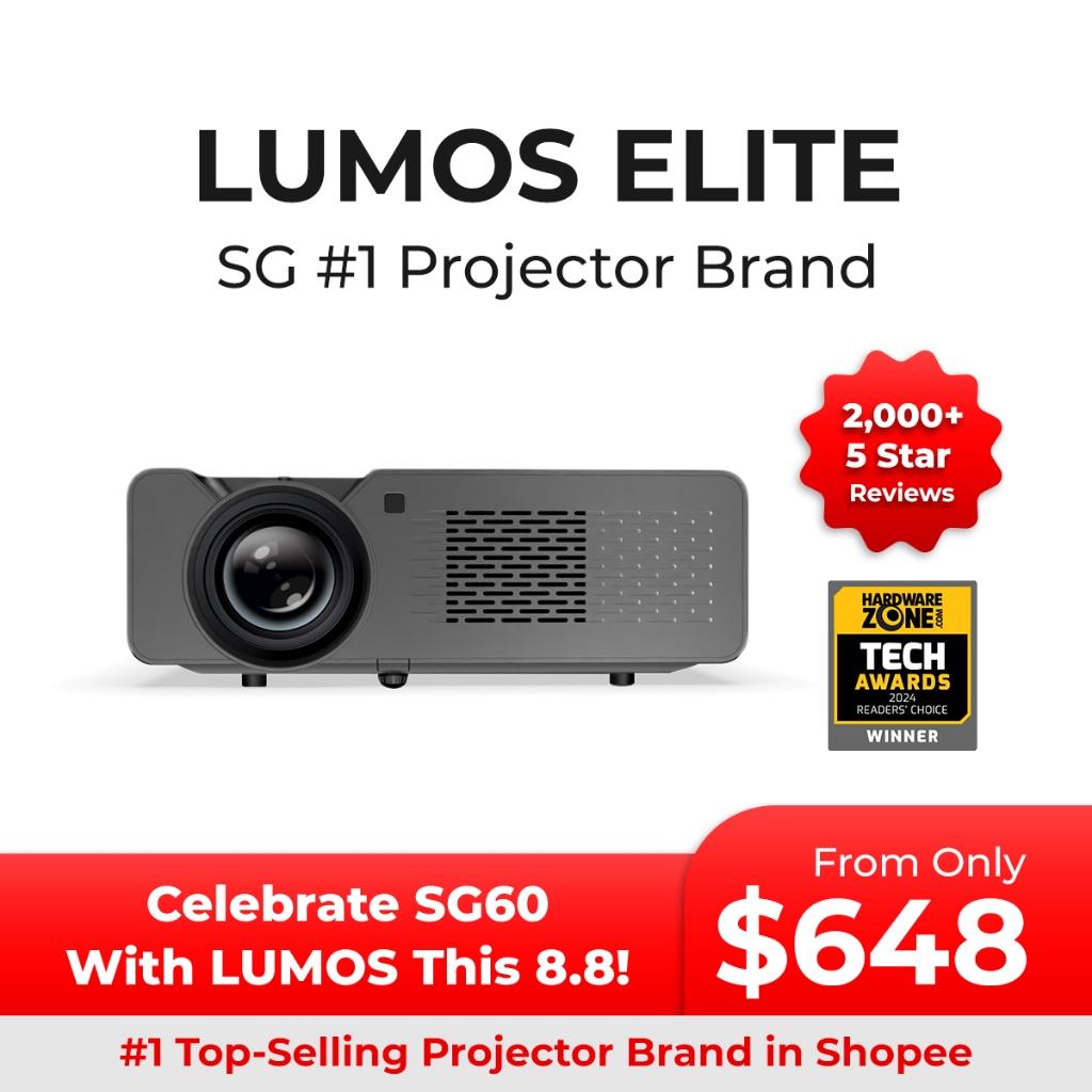 LUMOS ELITE 2-in 1 Work And Play Projector | Shopee Singapore