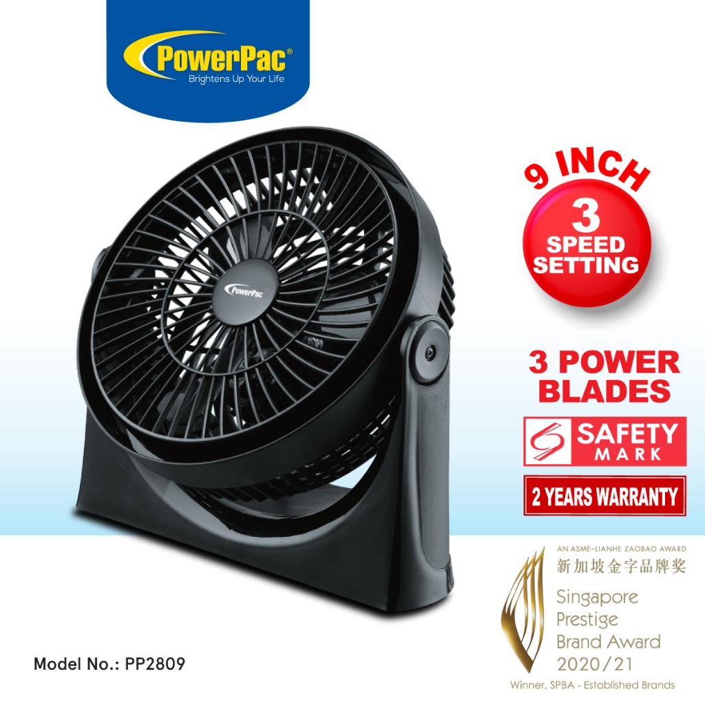 PowerPac 9" Air Circulator Fan – High Velocity, Powerful Airflow ...