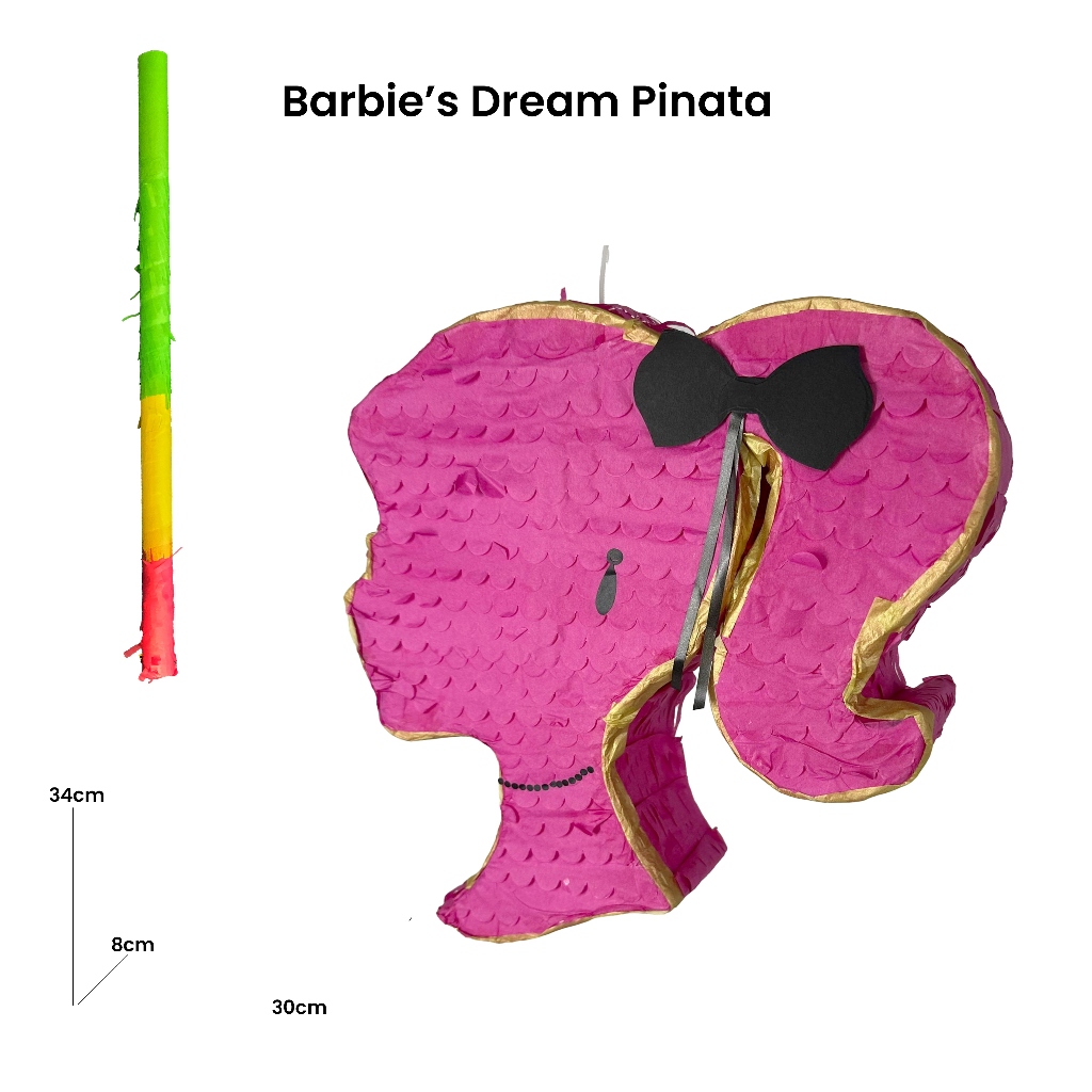 Barbie's Dream Pinata (34cm x 30cm x 8cm) (Comes With Pinata Stick And ...
