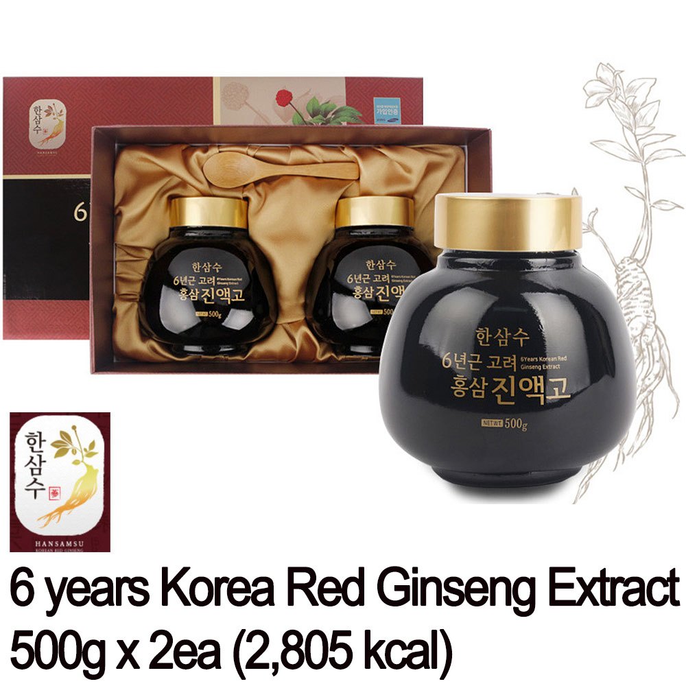 Hansamsu 6 years Korea Red Ginseng Extract 500g x 2ea (2,805kcal) | Shopee Singapore