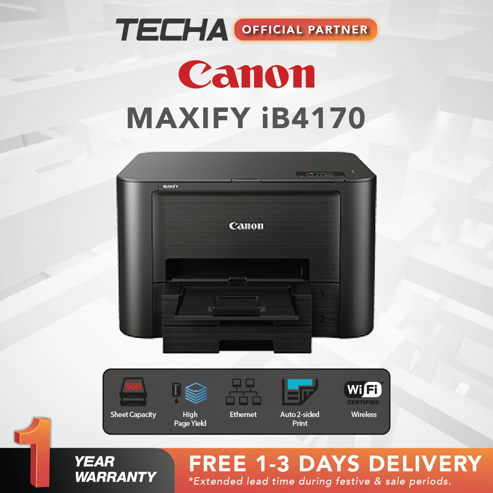 [FAST SHIP] Canon MAXIFY iB4170 | High Speed High Volume Business ...