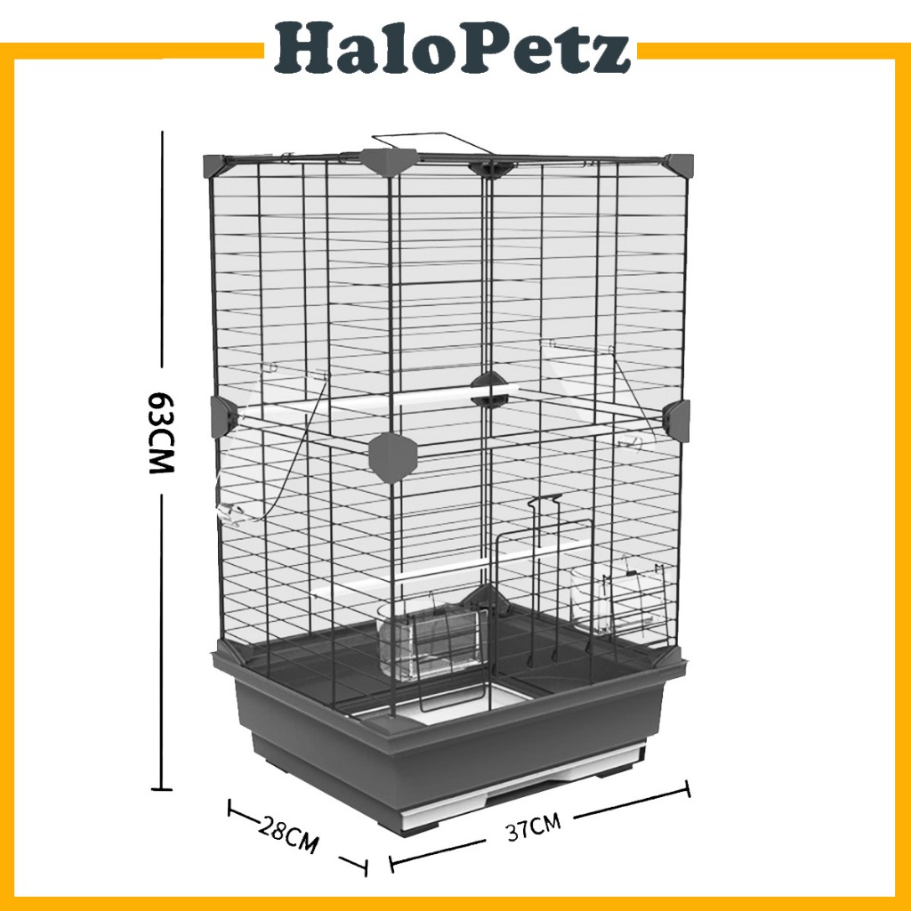 Jonsanty Bird Cage For Budgie | Parakeet | Lovebird | Conure | Shopee ...