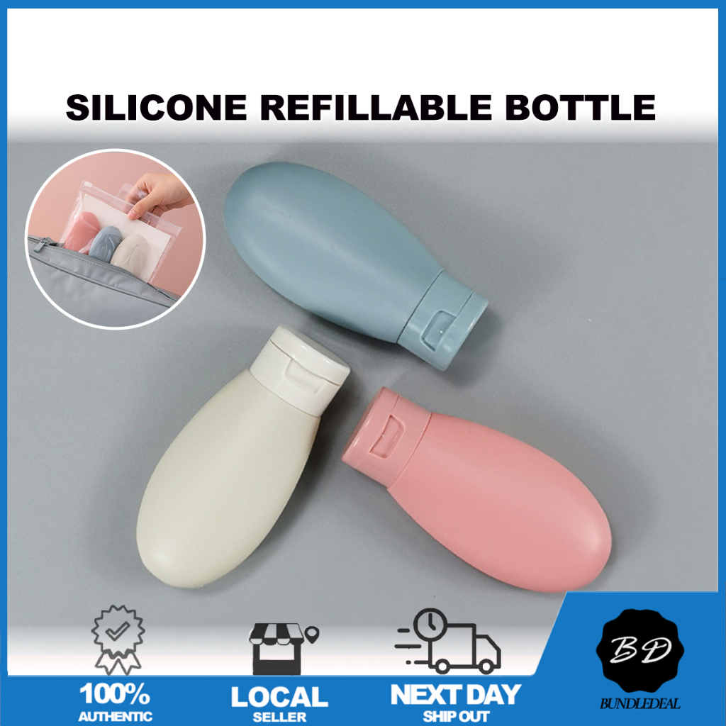 🚀[SG] 3 in 1 Container Set W/ Silicone Sleeve/Shampoo Container/ Leak ...