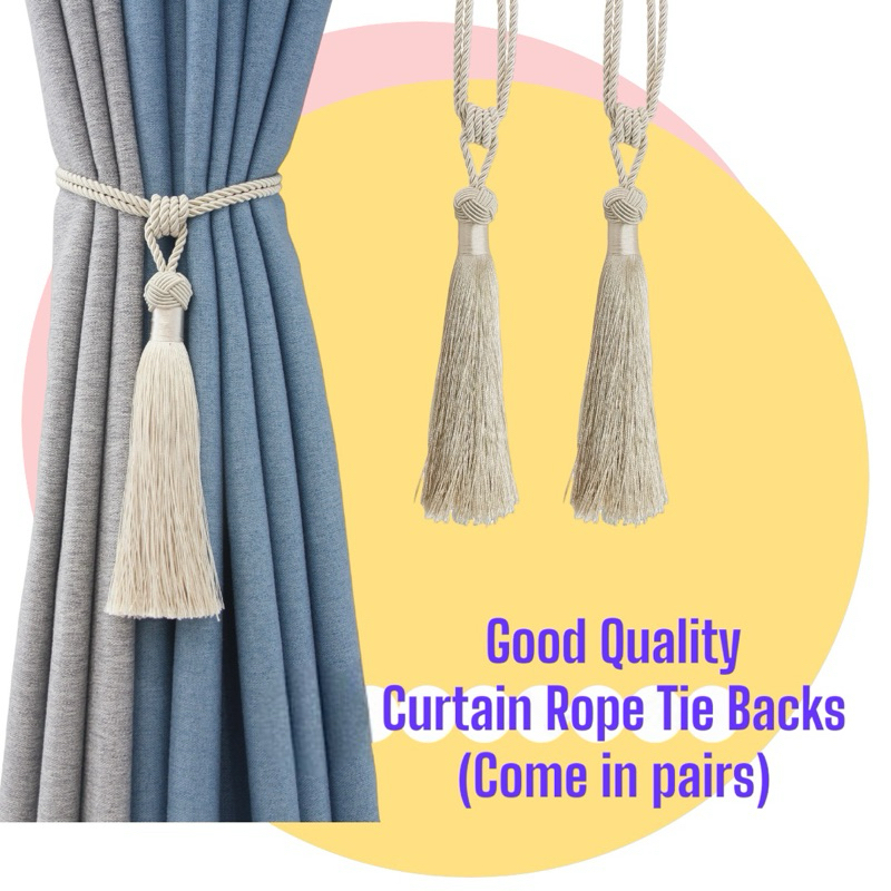 [Local Stocks] One Pair High quality Curtain Rope Curtain Tie Curtain ...