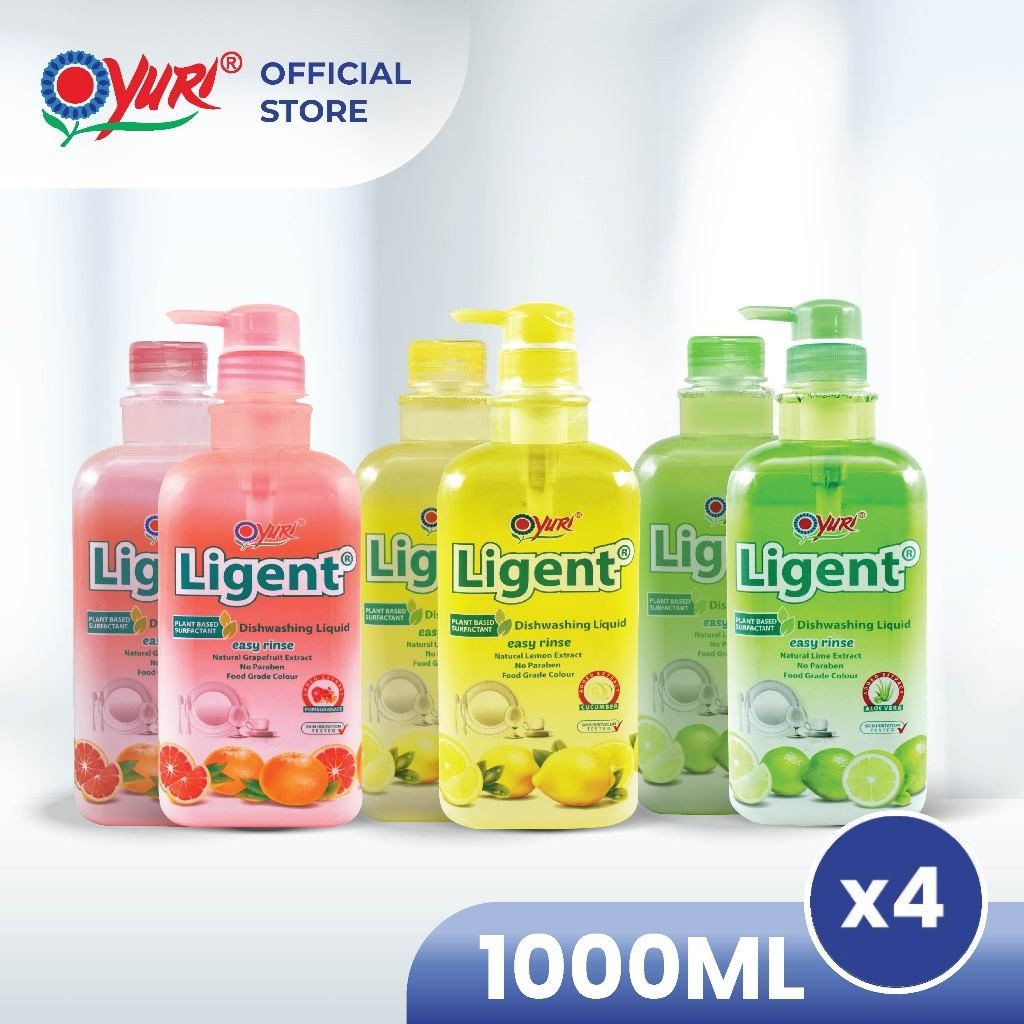 [Bundle Deal] Yuri Ligent/ Ligent Bio 1L Pump+1L Refill Btl (1Lx2) x2 ...