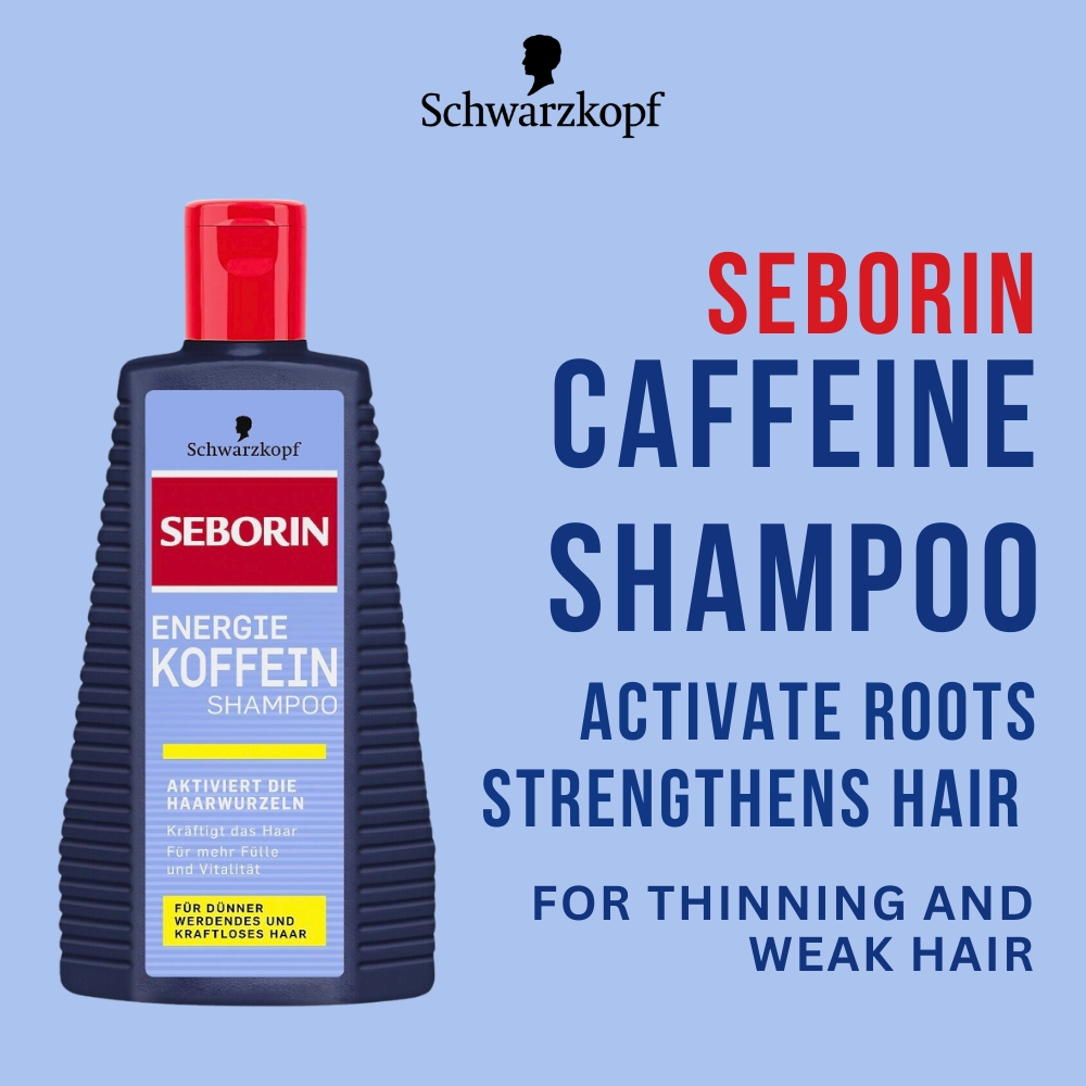 Schwarzkopf Seborin Caffeine Energy Shampoo 250ml Strengthens the Hair ...