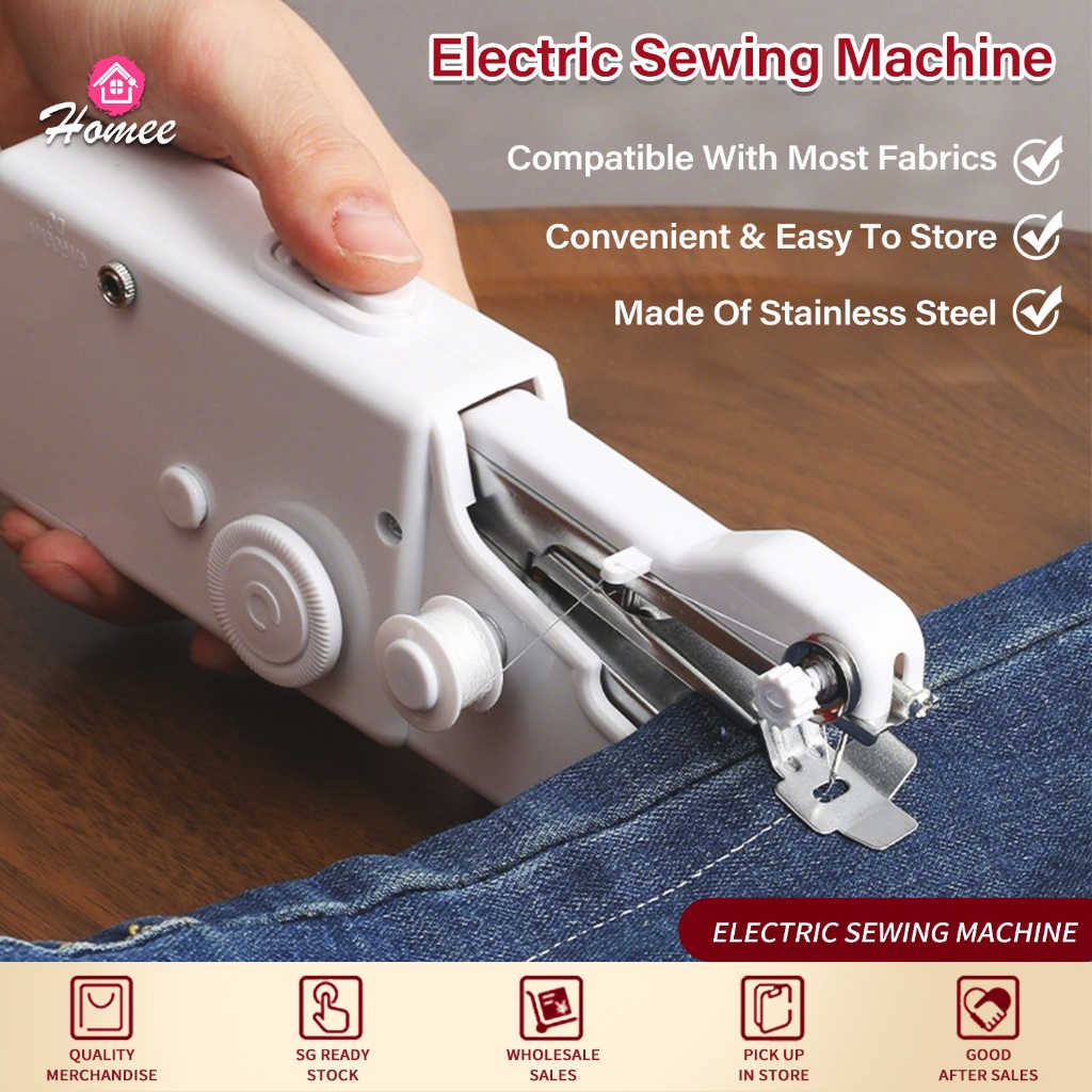 🚚SG SALES🚚Travel Portable Hand Sewing Machine Household Electric ...