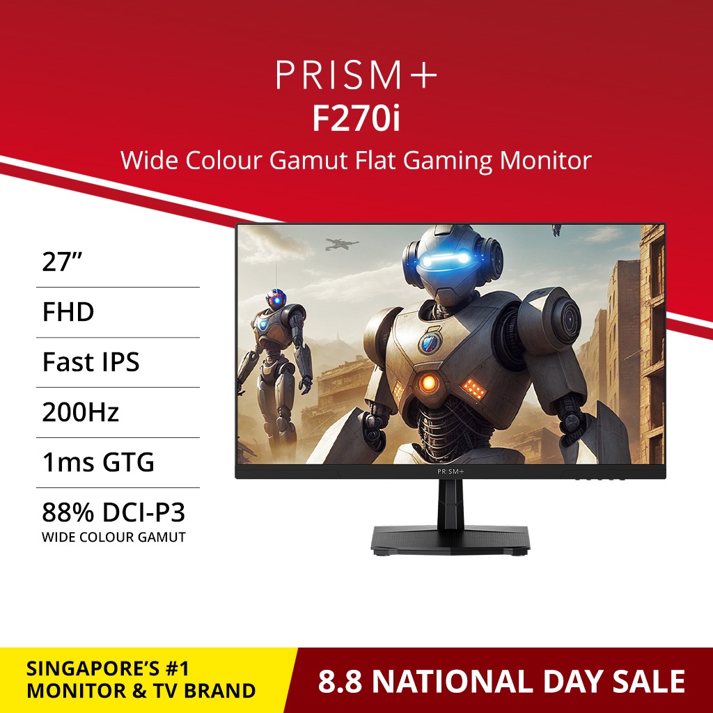 PRISM+ F270i | 27" Fast IPS 200Hz 1ms GTG Gaming Monitor [1920 x 1080 ...