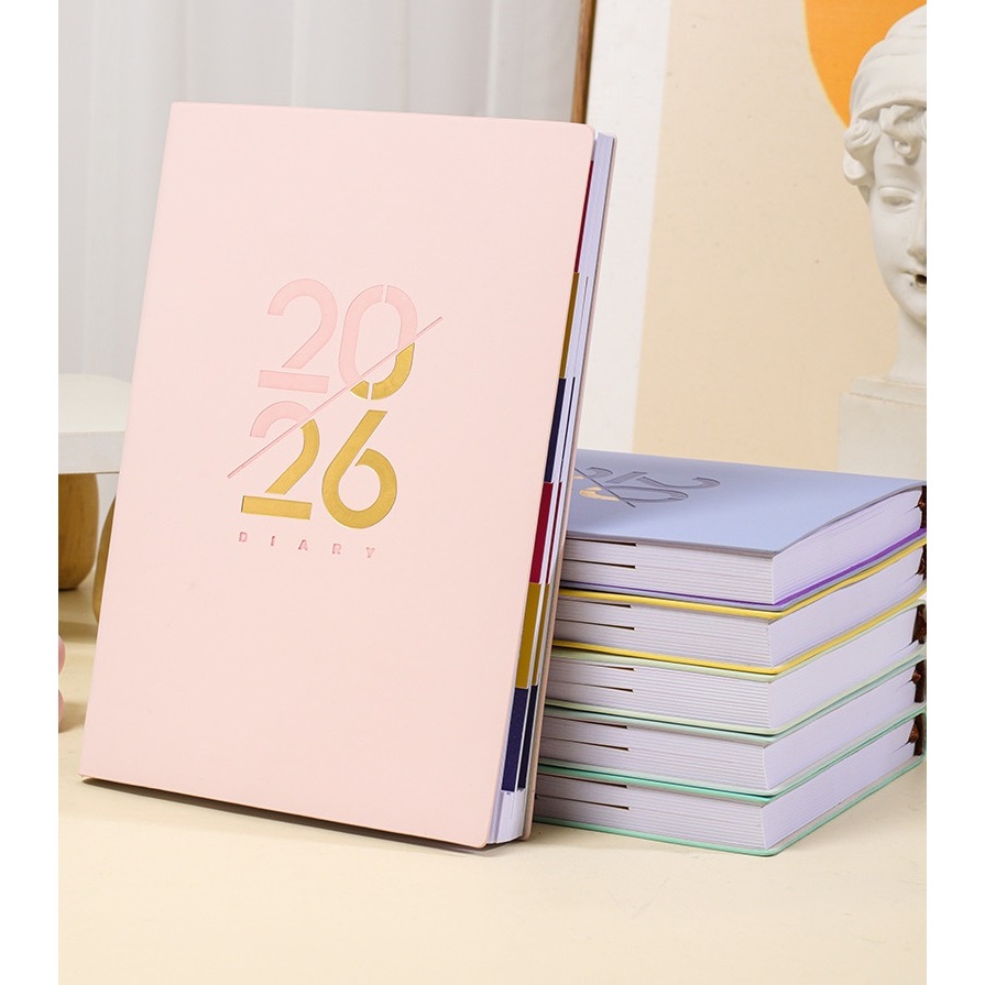 2026 Daily Planner l THICKER Paper Pastel Color Planner Diary l ...