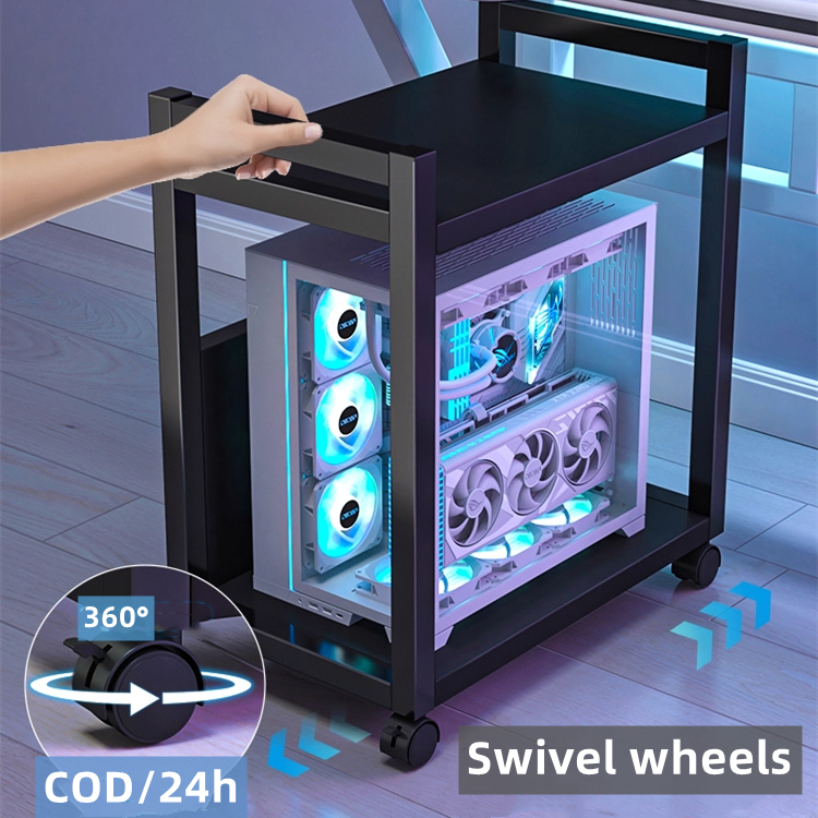 computer mainframe storage rack printer storage rack multi-functional ...