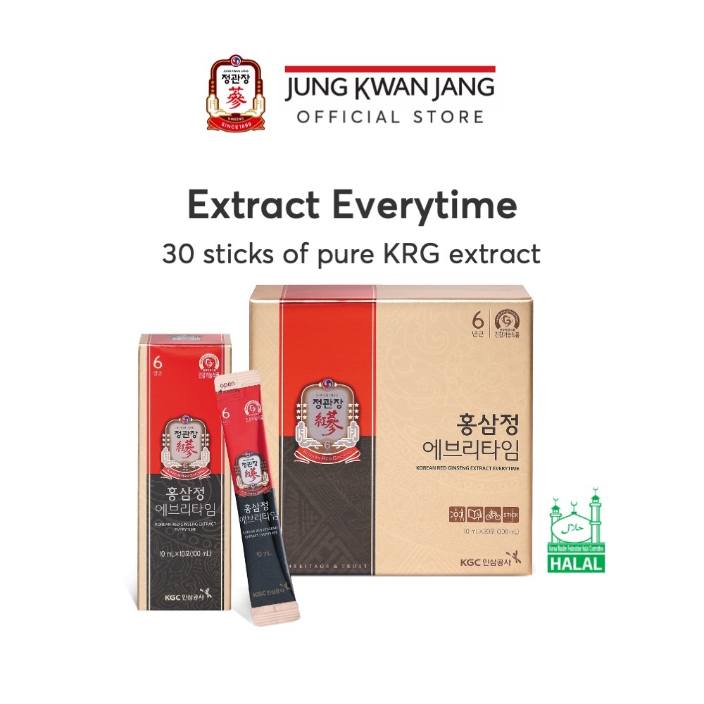 Jung Kwan Jang Korean Red Ginseng Extract Everytime (10ml x 30 sticks ...