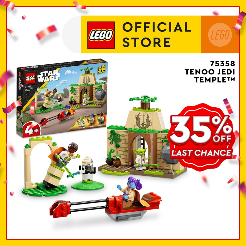 LEGO Star Wars 75358 Tenoo Jedi Temple Building Toy Set (124 Pieces ...