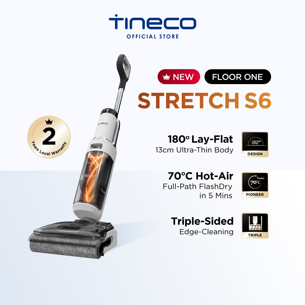 Flagship Tineco Floor One Stretch S6 Smart Floor Washer Vacuum Cleaner ...