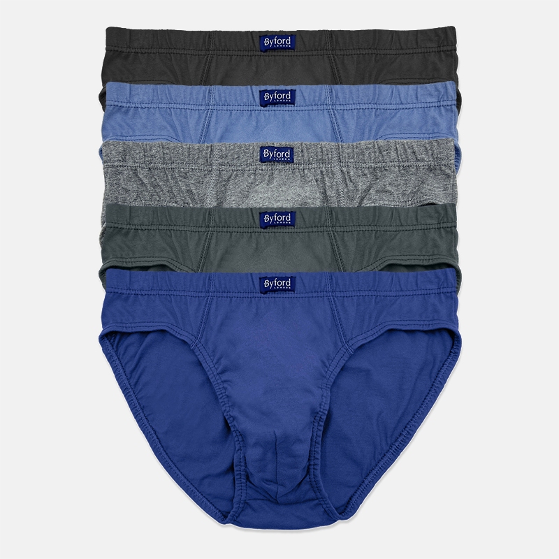 Byford 5pcs Men Mini Briefs Combed Cotton BMB907264 | Shopee Singapore