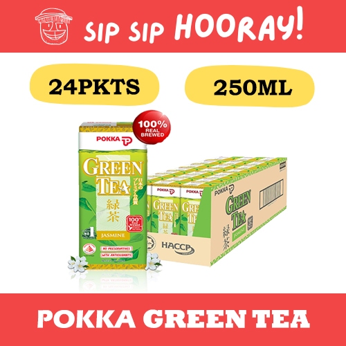 Pokka Jasmine Green Tea Packet (24 x 250ml) | Shopee Singapore