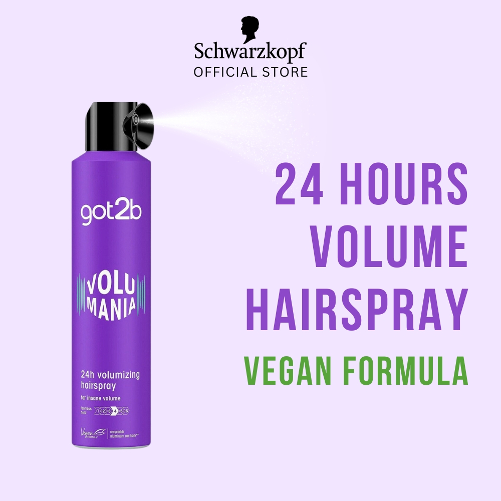 Schwarzkopf got2b Volumania 24H Volumizing Hairspray 300ml | Shopee Singapore