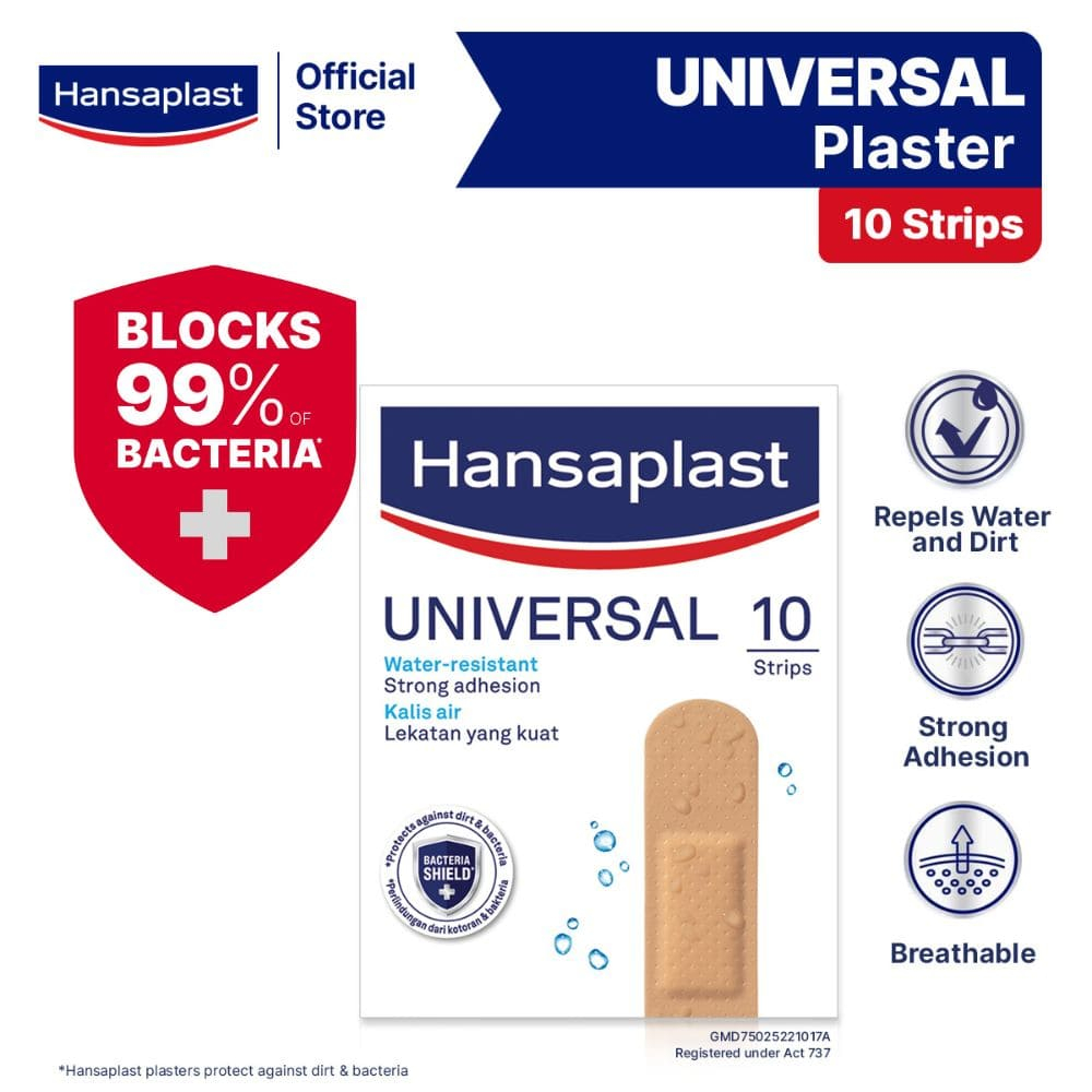 HANSAPLAST Universal Wound Plasters (10/20/40 Strips) / Water Resistant ...