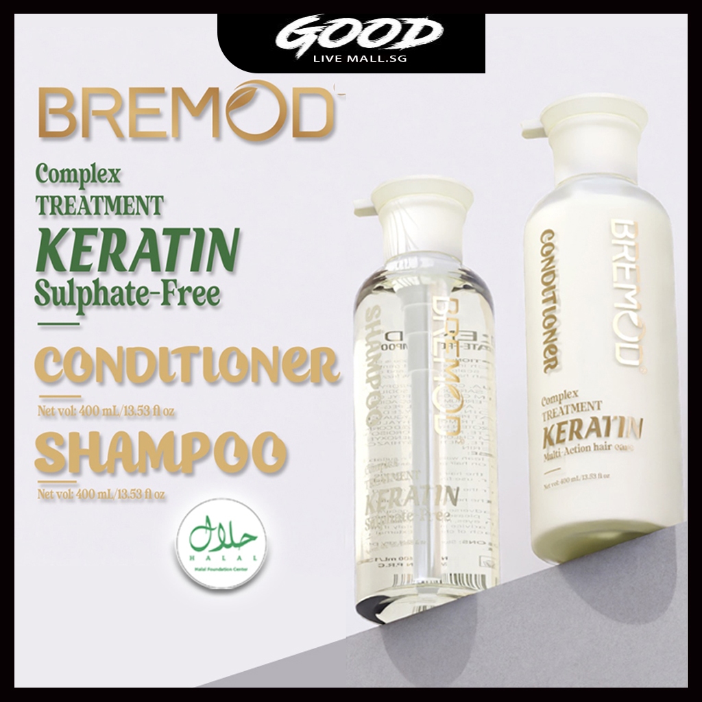 [HALAL] BREMOD Sulphate-Free Complex Treatment Keratin Shampoo ...