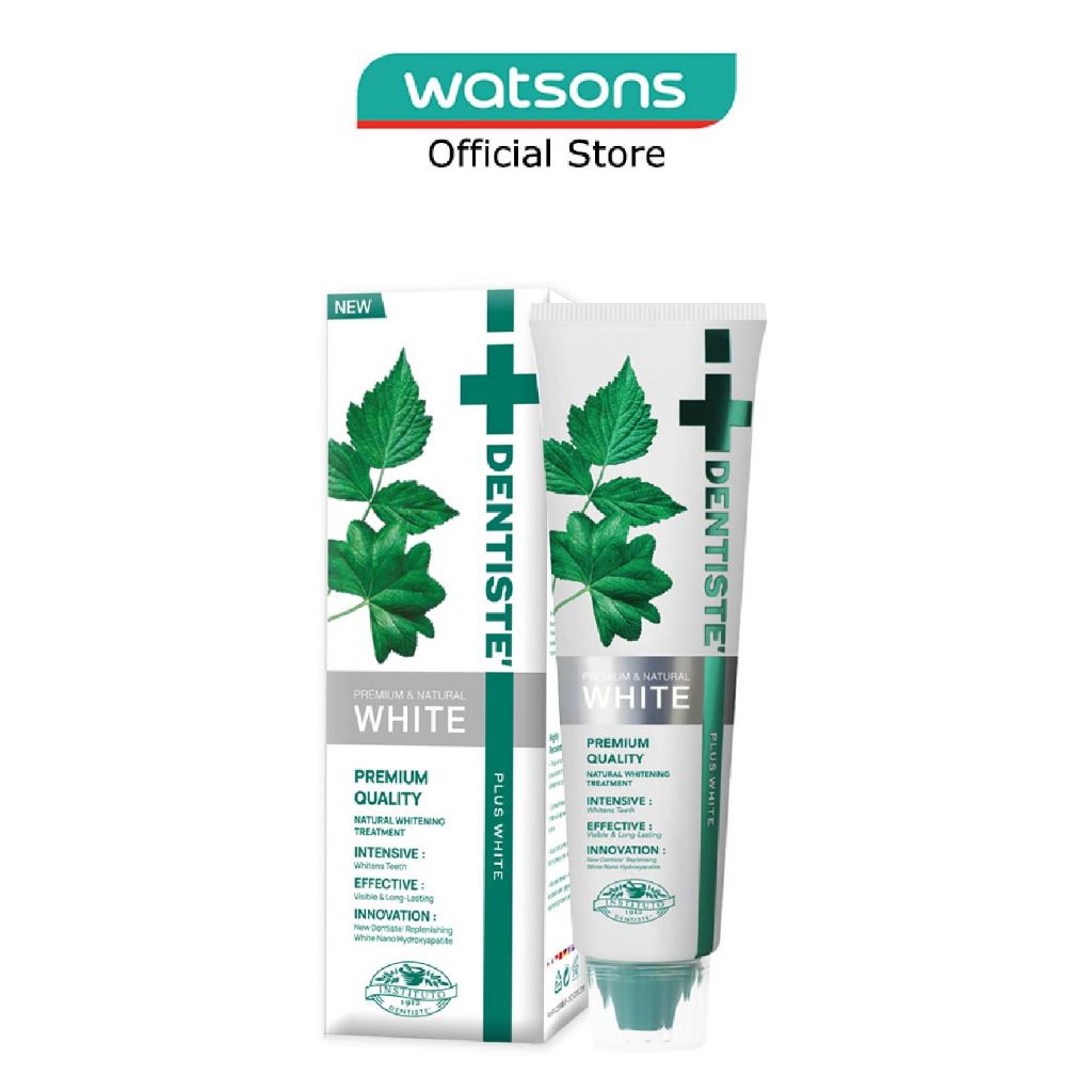 DENTISTE Premium & Natural White Toothpaste Tube 100g | Shopee Singapore