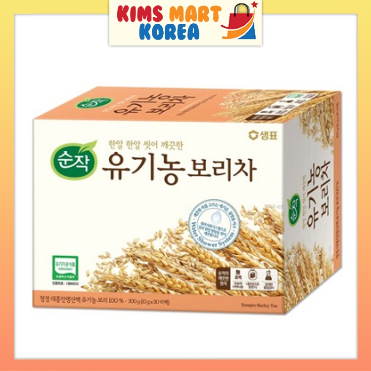 Sempio Sunjak Organic Barley Tea Korean Drink Food 10g x 30pcs | Shopee ...