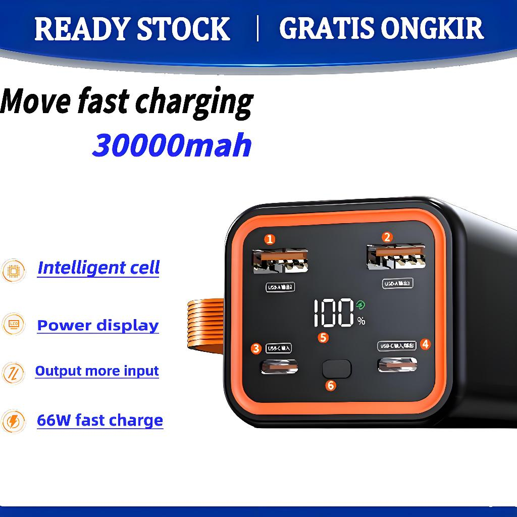 🔥66w Super Fast Charge C PD Fast Charge Mobile Charging Bank Digital ...