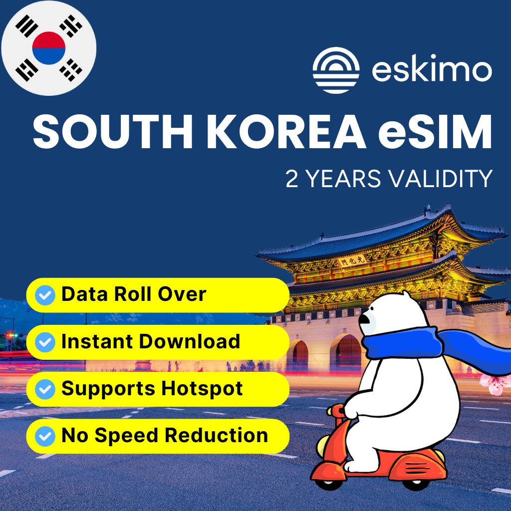 Eskimo eSIM South Korea Data Plan (3GB and 1GB) - How to Redeem in ...