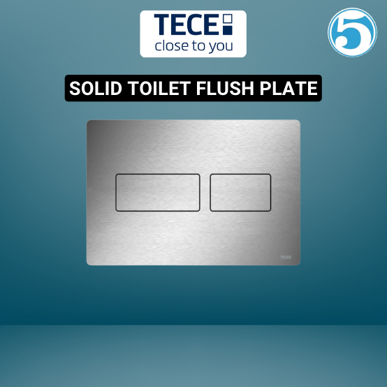 TECE solid toilet flush plate brushed stainless steel with anti ...