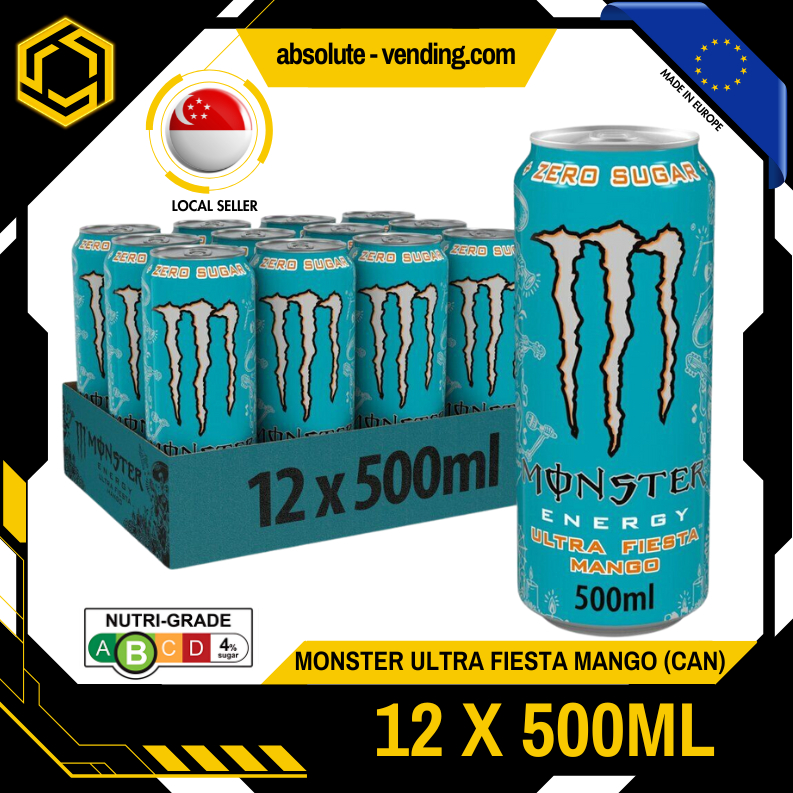 MONSTER ENERGY ULTRA FIESTA MANGO 500ML X 12 (CAN) | Shopee Singapore