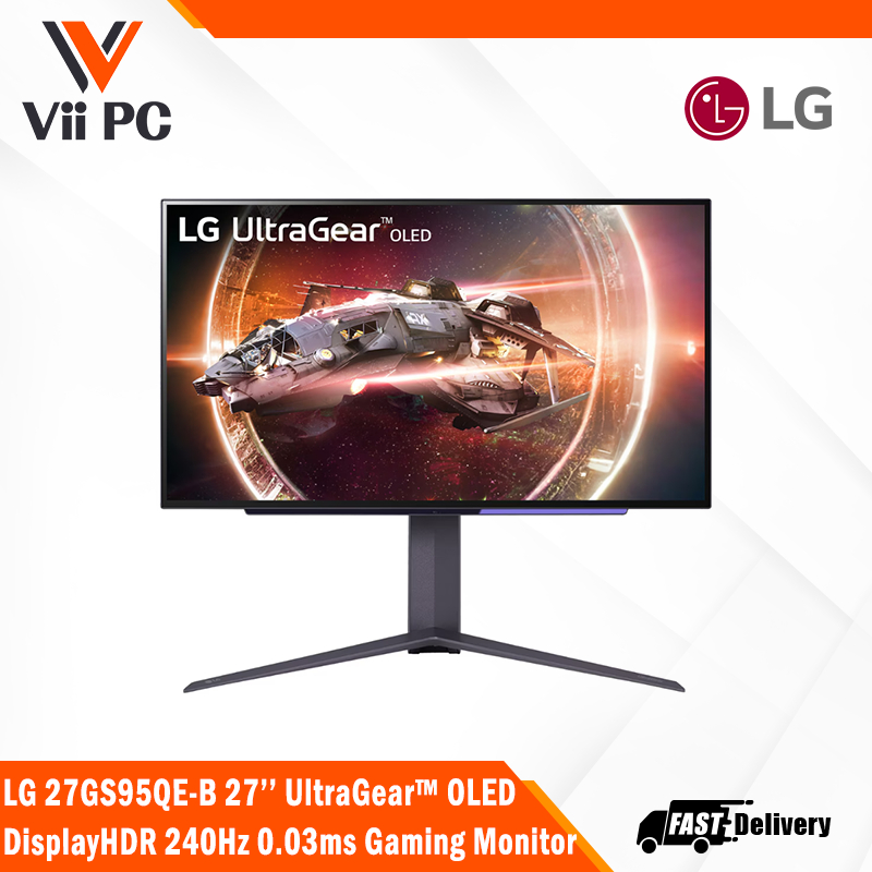 LG 27GS95QE-B 27’’ UltraGear™ OLED Gaming Monitor, DisplayHDR True ...