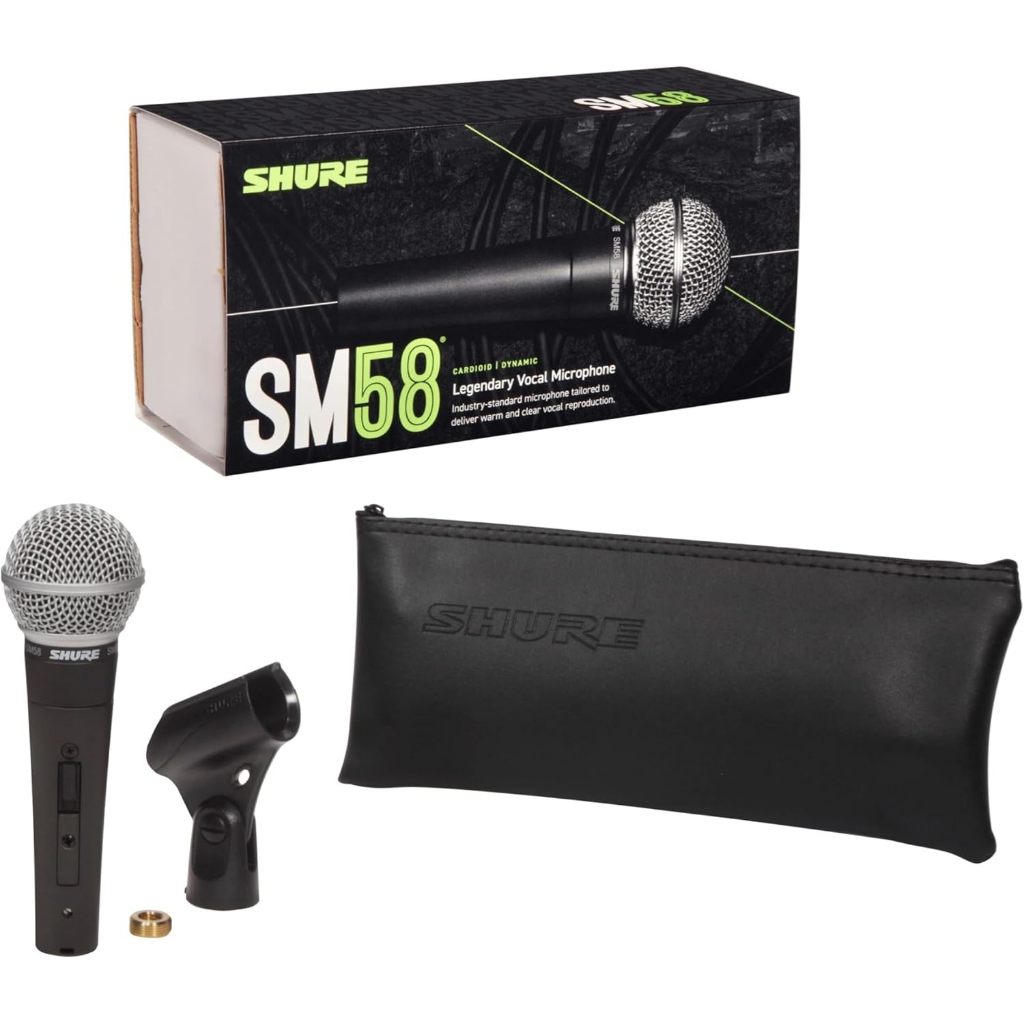 Shure SM58S Cardioid Dynamic Vocal Microphone with On/Off Switch,Black | Shopee Singapore