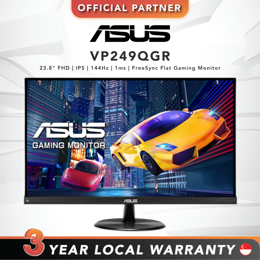ASUS VP249QGR | 23.8" FHD | IPS | 144Hz | 1ms | FreeSync Flat Gaming ...