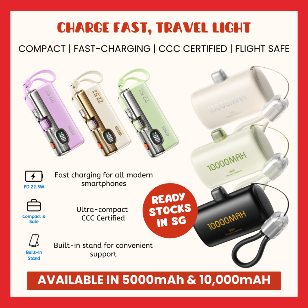 [SG Ready Stock] CCC CERTIFIED Compact Power Bank | Small | Fast Charge ...