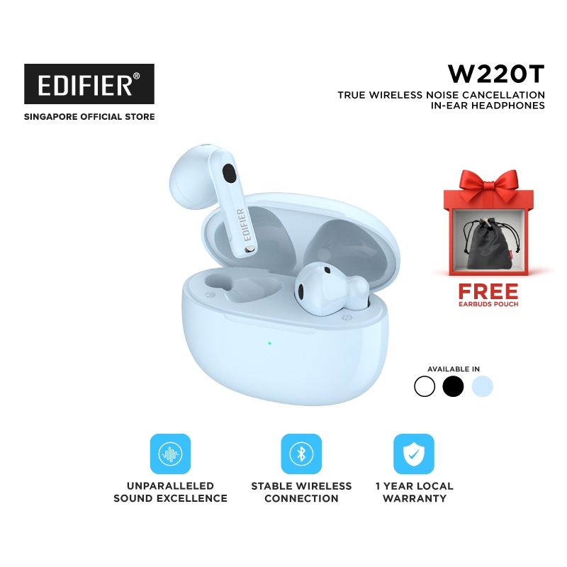 Edifier W220T True Wireless Earbuds Headphones | Shopee Singapore