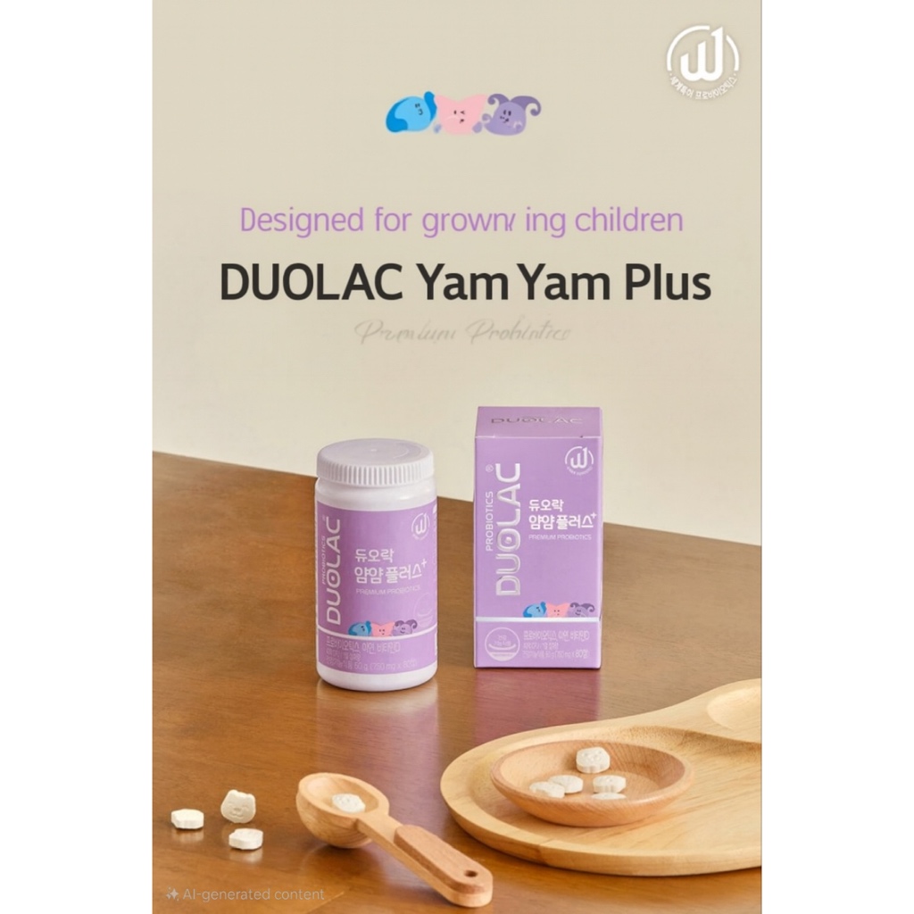 DUOLAC Yum Yum Plus 80 tablet - Kids’ Favorite Chewable Probiotics ...