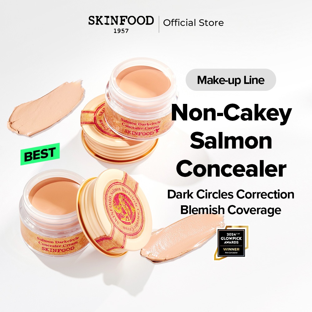[SKINFOOD Official] Salmon Darkcircle Concealer Cream 10ml Blooming ...