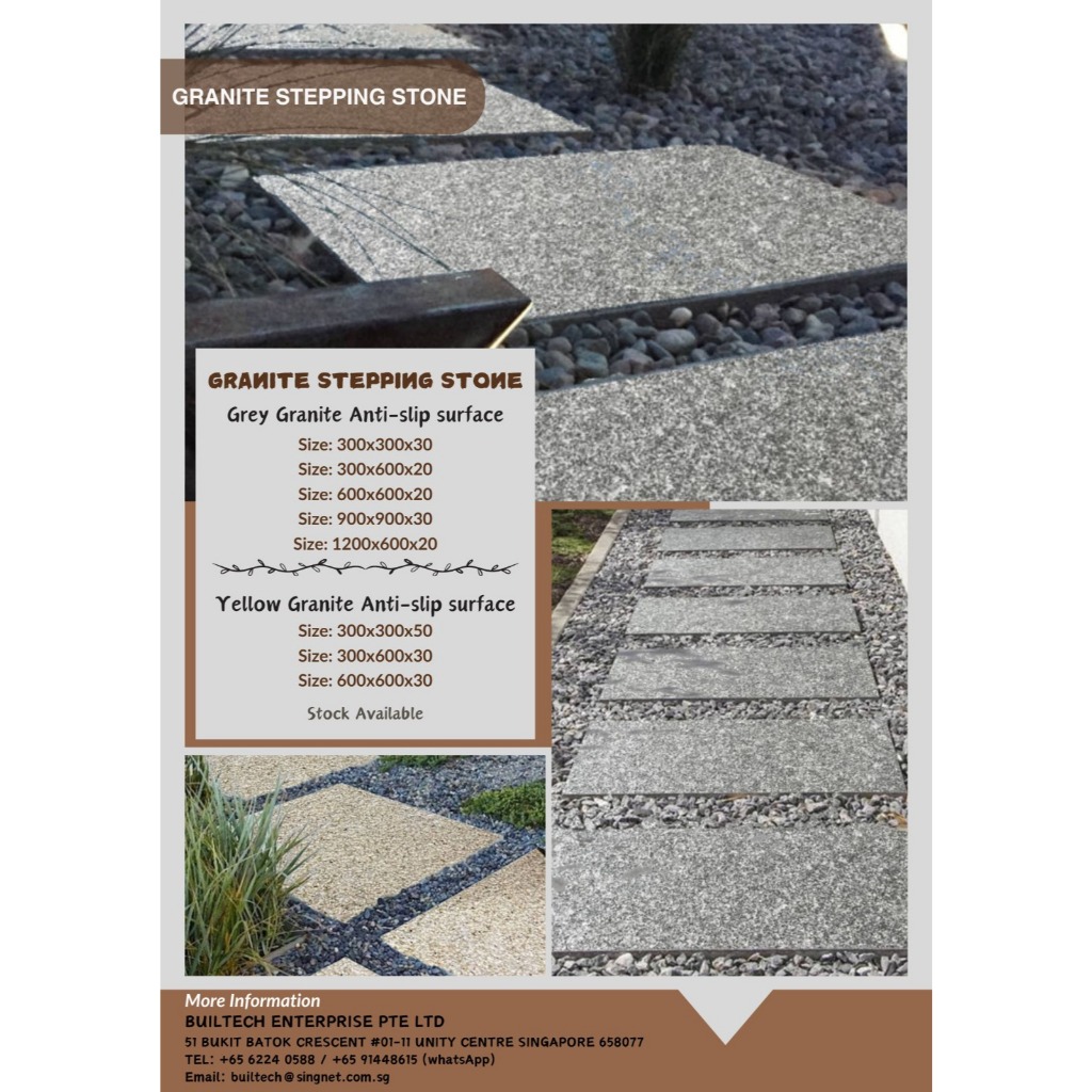 Granite Stepping Stone x 3 pieces of 1200x600x20mm as Stepping Stone ...